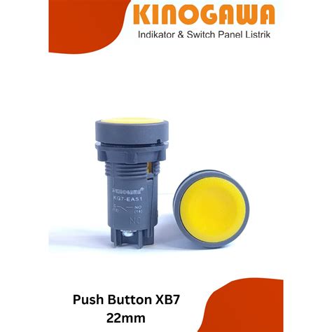 Jual Push Button 22mm Yellow Push Button XB7 Tombol Push 22mm Shopee Indonesia