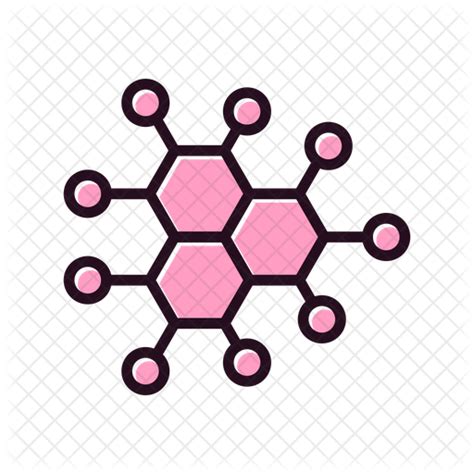 Polymer Icon Download In Colored Outline Style