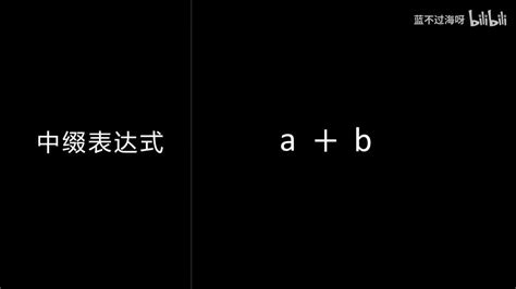 2分钟秒杀 中缀表达式转前后缀表达式 哔哩哔哩