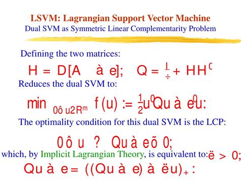 Ppt Mathematical Programming In Support Vector Machines Powerpoint Presentation Id 5759969