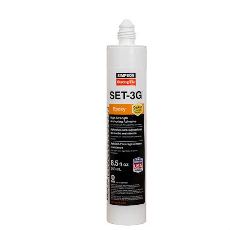 Simpson Set 3g Epoxy Anchoring Adhesive Timber Frame Hq