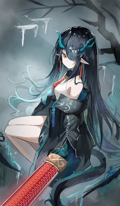 Dusk Arknights Drawn By User Uxgk Danbooru