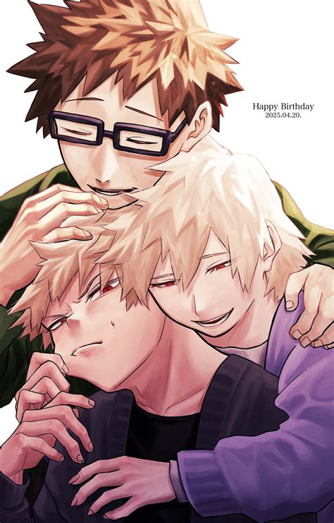 Bakugou Katsuki Bakugou Mitsuki And Bakugou Masaru Boku No Hero Academia Drawn By Nanash