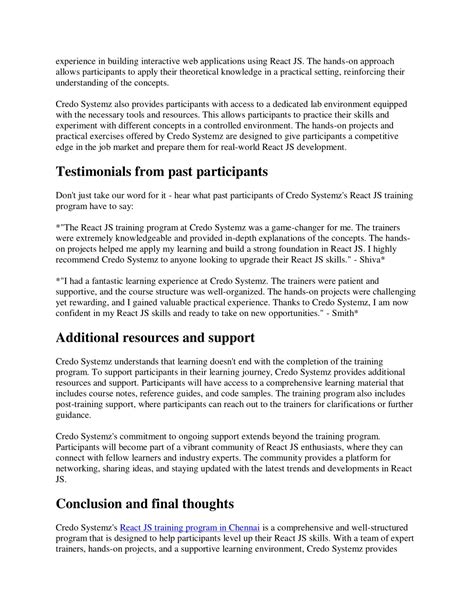 Ppt React Js Training Credo Systemz 2023 Powerpoint Presentation