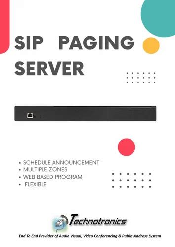 2 Channels SIP PAGING SERVER Model Name Number Nba 20dp At 50000 Piece In Vapi