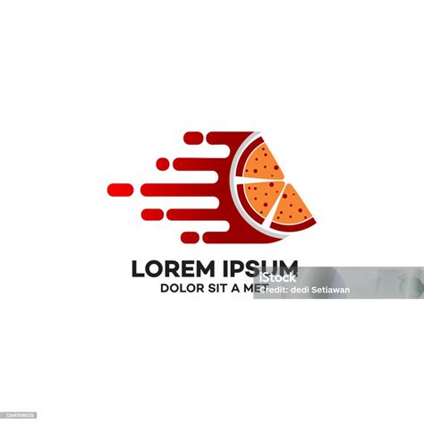 피자 패스트 로고 디자인 배달 패스트 푸드 크리에이티브 모던 기호 기호 Iconstock 일러스트 개념에 대한 스톡 벡터 아트