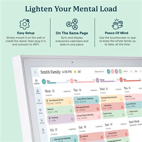 Skylight Calendar 15 Inch Digital Calendar And Task Australia Ubuy