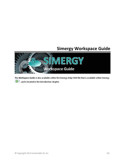 Pdf Simergy Workspace Guide V1 Dokumen Tips