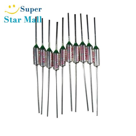 Supermall 10 Pieces Thermal Fuse 72 270 Degree Temperature 250v 10a