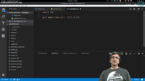 ویدئو آموزش فایل های Csv در پایتون فصل پنجم کار با فایل پایتون مکتب خونه نماشا