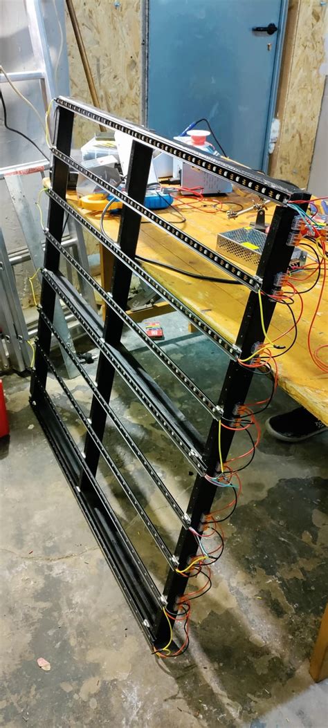 My First Led Project 9 Band Audio Spectrum Visualizer I Built Using Wled On An Esp32 Ledfx