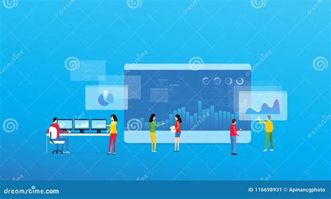Business Analytics Design Concept And Business Team Meeting For Working Stock Vector