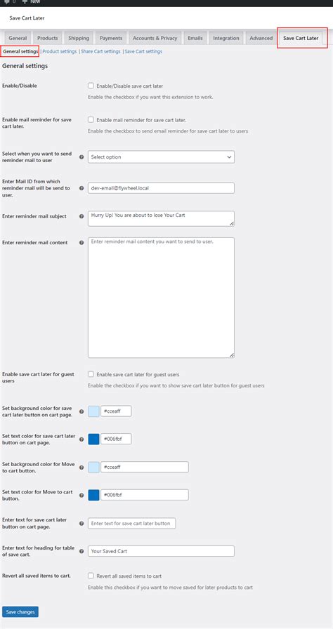 Save Cart Later For Woocommerce Documentation Wp Swings