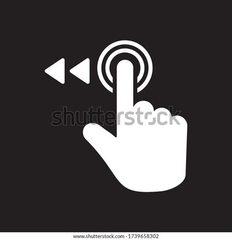 Swipe Left Icon Slide Left Icon Stock Vector Royalty Free 1739658302 Shutterstock