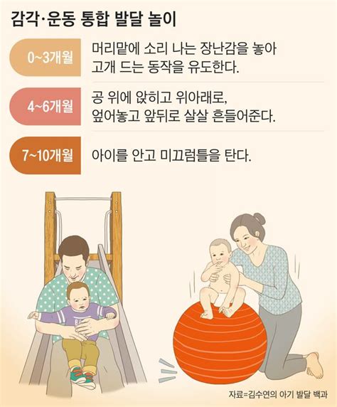 육아정보 감각·운동 통합 발달 공에 앉히고 흔들어주면 균형 감각 강화돼 네이버 블로그