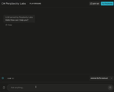 perplexity labs now serves mixtral instruct check it out at