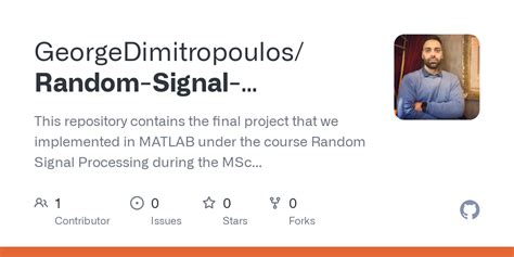 Github Georgedimitropoulosrandom Signal Processingin4309 This