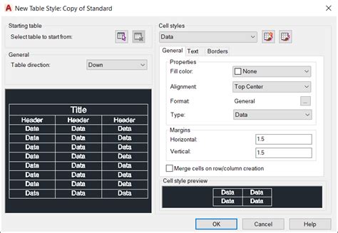 Autocad Table Style Part 1 Micrographics