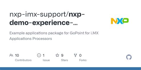 Github Nxp Imx Supportnxp Demo Experience Demos List Example