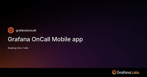 Grafana Oncall Mobile App Grafana Oncall Documentation