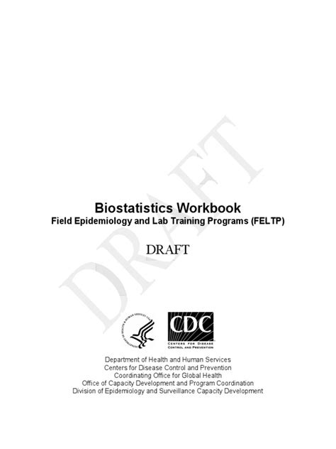 Biostatistics Workbook Aug07 1 Pdf Standard Error Level Of Measurement
