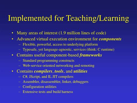 Ppt Sscli The Microsoft Shared Source Cli Implementation Powerpoint