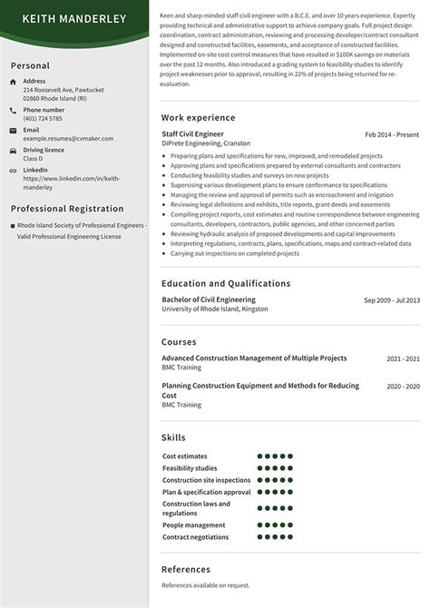 Resume Format For Freshers B Tech Civil Engineering Pdf Infoupdate Org