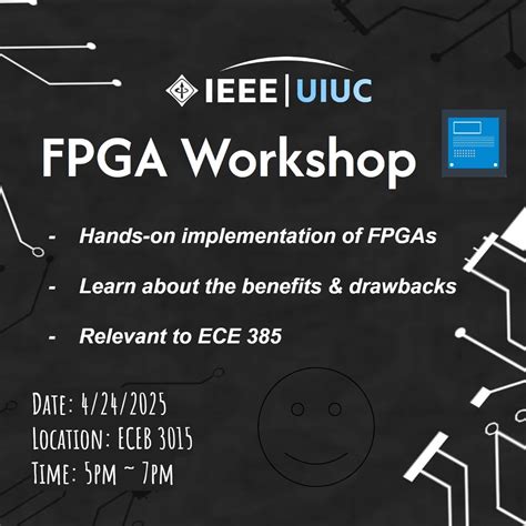 Ieee 🎛️ Fpga Workshop This Thursday Learn The Fundamentals Of Fpga Programming And Their Use
