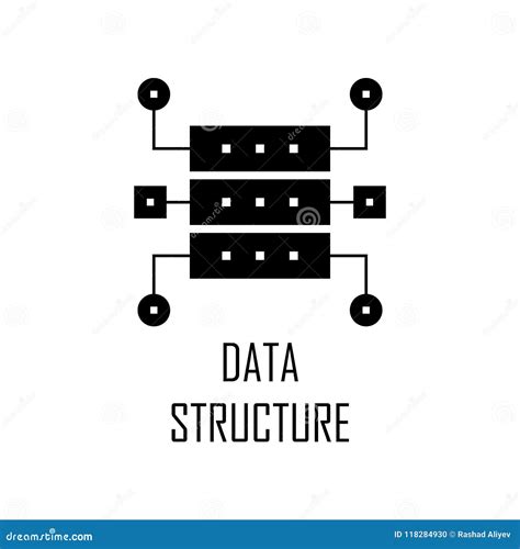 Data Structure Icon Element Of Web Development For Mobile Concept And Web Apps Stock