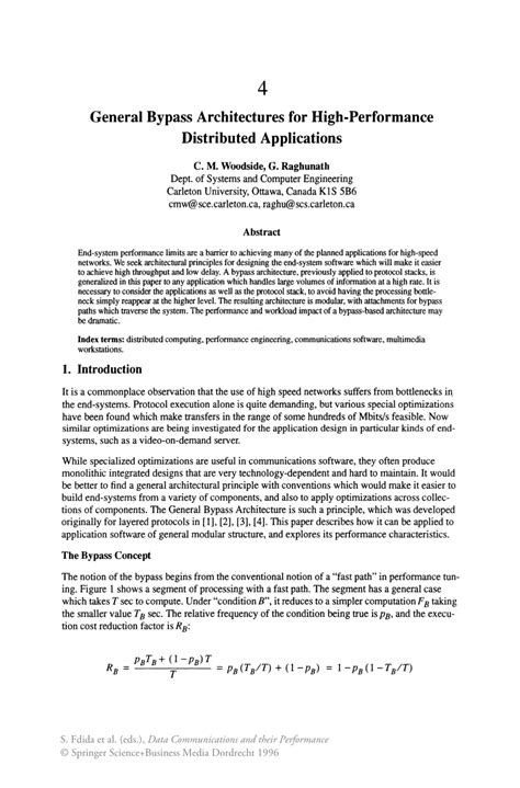 pdf general bypass architecture for high performance distributed