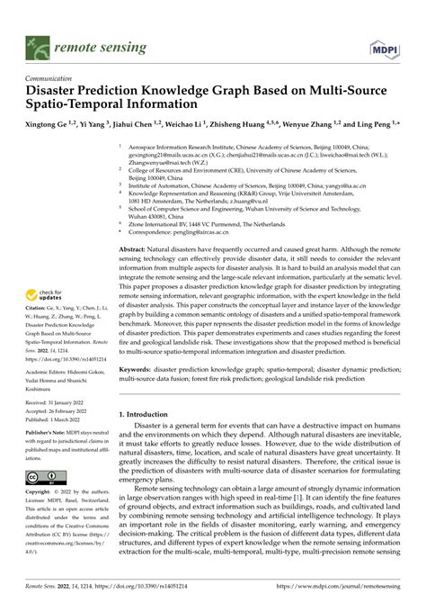 pdf disaster prediction knowledge graph based on multi source spatio