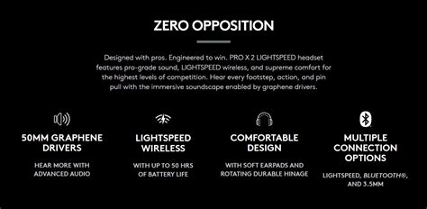 Logitech PRO X LIGHTSPEED Wireless Gaming Headset White PLE Computers