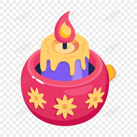 아름다운 장식 촛불 벡터 아이콘 Png 일러스트 무료 다운로드 Lovepik