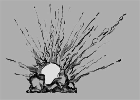 Explosion Animation Drawing