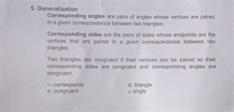 Solved Generalization Corresponding Angles Are Pairs Of Angles Whose