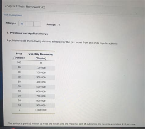 chapter fifteen homework 2 back to assignment