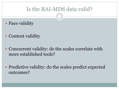 PPT An Introduction To The MDS Minimum Data Set Assessment Instrument For Medical Directors