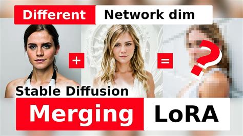 Different Network Dim Stable Diffusion Merging LoRA Models With How