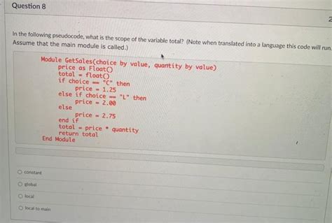 solved question 6 2 pts examine the python code listed