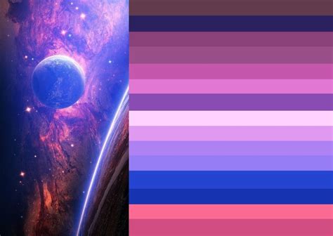 Abstract Fiction Space Blender Colours Color Coding Color Palette My