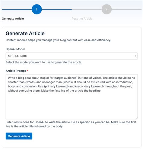 Effortlessly Generate Blog Articles With OpenAI Integration Easy Blog Networks