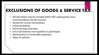Gst In India Overview PPT