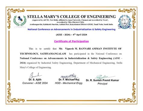 Vignesh M On Linkedin Safetyengineering Safety Research Nationalconference Proudpresenter