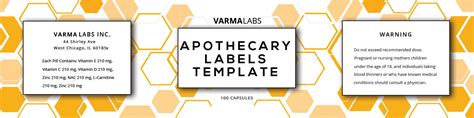 10 Apothecary Labels Template Free Psd Room