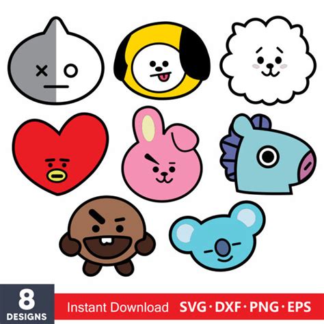 Bt21 Characters Emojis Bt21 Emojis And Text Tsma