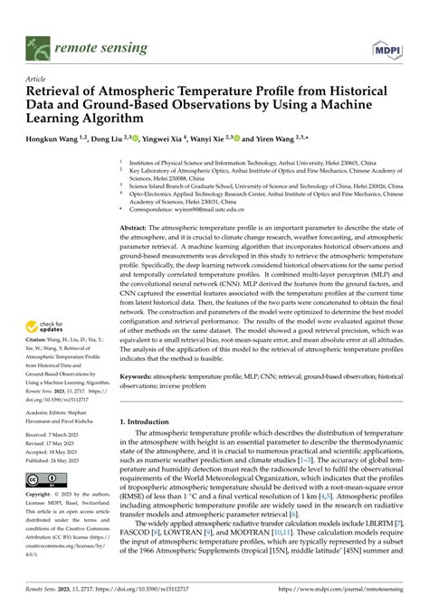 pdf retrieval of atmospheric temperature profile from historical data