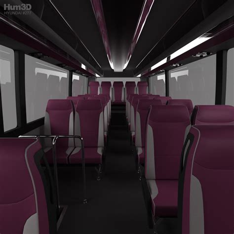 Hyundai Universe Xpress Noble Bus Com Interior 2010 Modelo 3d Baixar