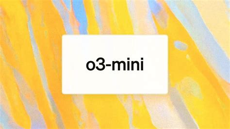 Openai O3 Mini Новая нейросеть с бесплатным доступом для генерации текста общения и решения задач