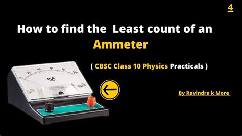 How To Calculate Least Count Of Ammeter At Savannah Eades Blog