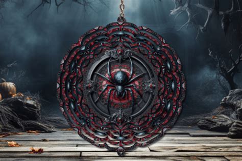 Halloween Spider Wind Spinner Graphic By Tcsp Designs Creative Fabrica